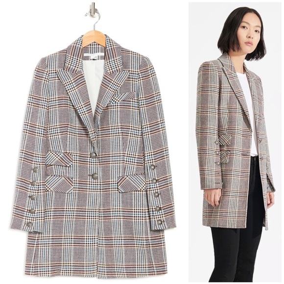 Veronica Beard | Jackets & Coats | Veronica Beard Plaid Reece Dickey ...